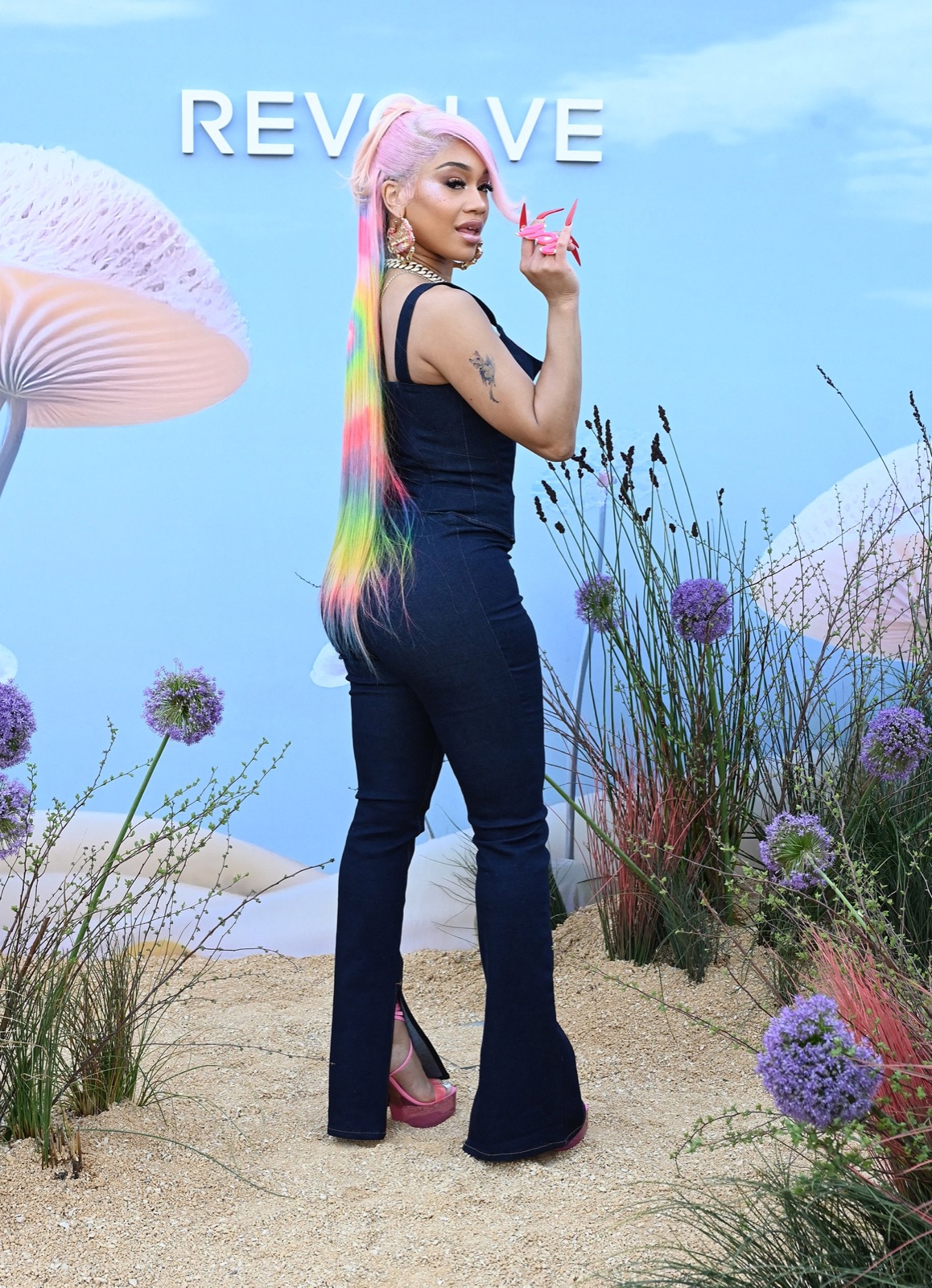 Saweetie à la soirée Revolve au Coachella 2023 Music Festival en Indio - 25 avril 2023