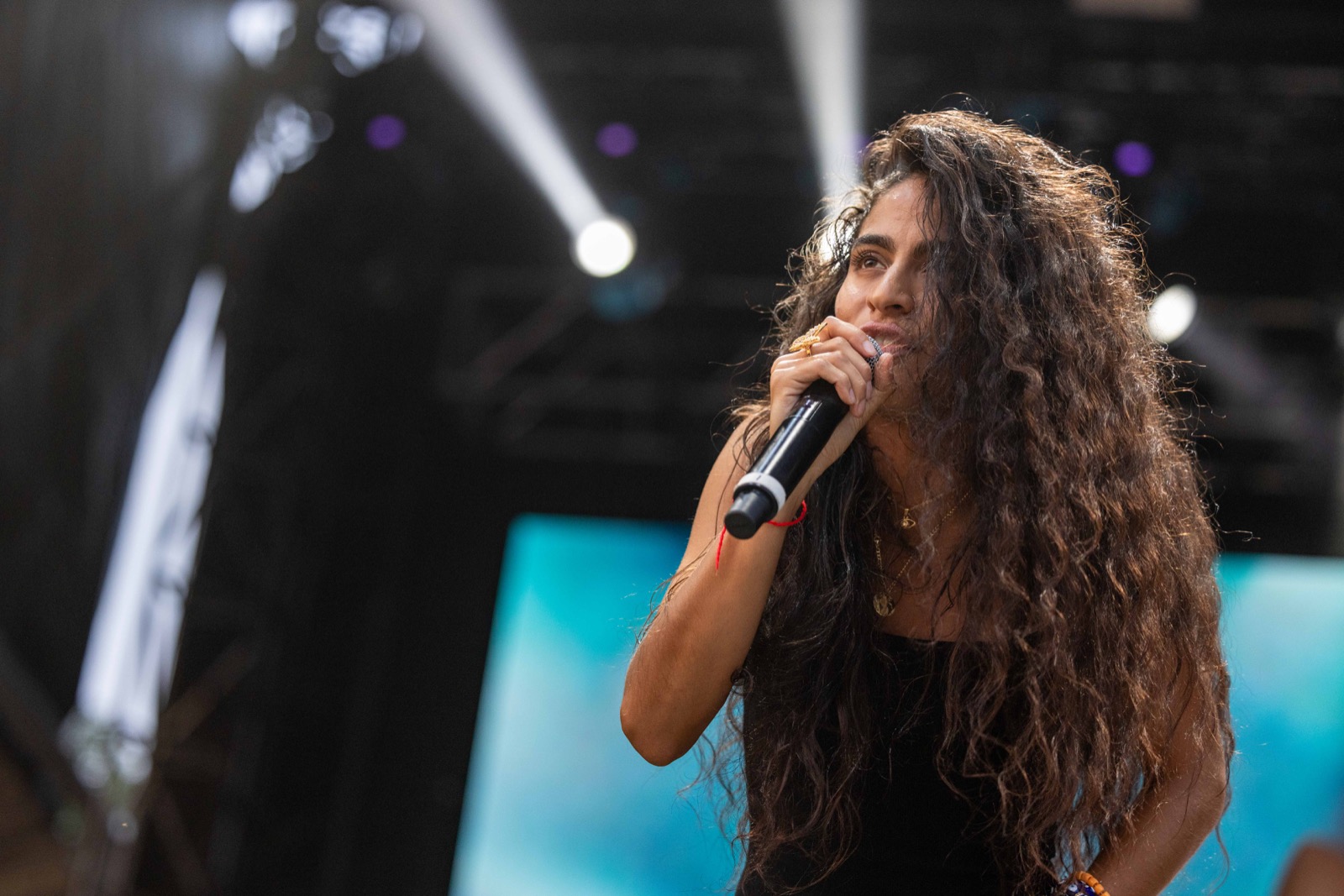 La chanteuse Jessie Reyez en concert au Lollapalooza Music Festival à ...