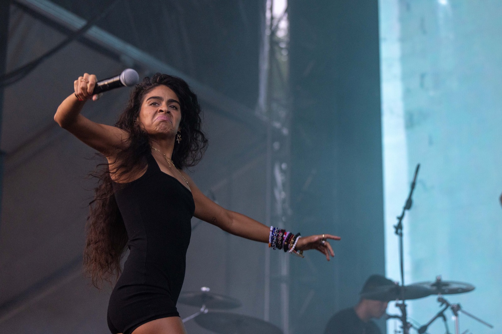 La chanteuse Jessie Reyez en concert au Lollapalooza Music Festival à ...
